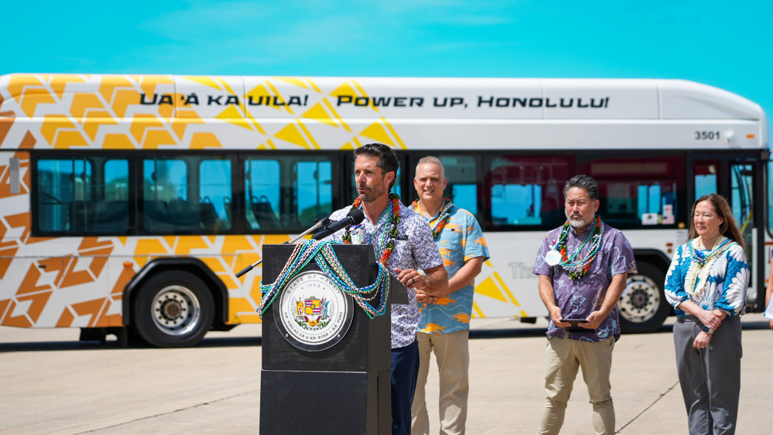 DRIVING HAWAI’I FORWARD: GILLIG BATTERY ELECTRIC BUSES UNITE ALL FOUR ...
